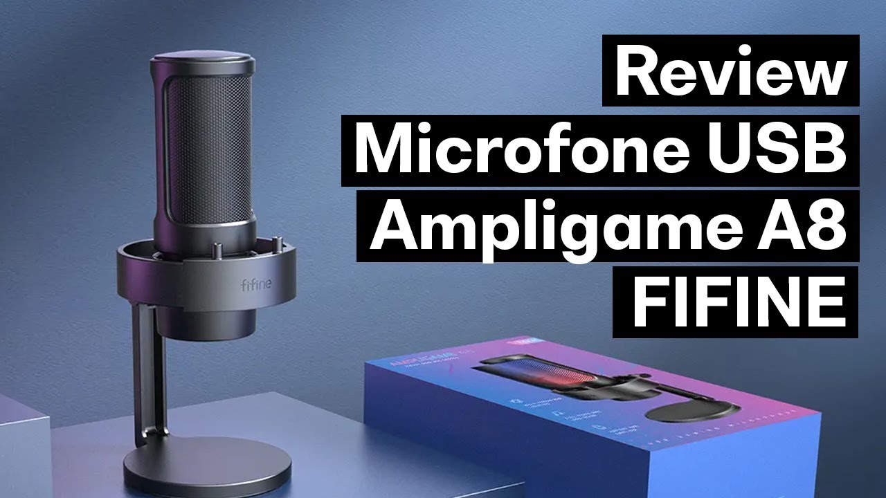 Review Microfone USB Condensador Ampligame A8 Fifine